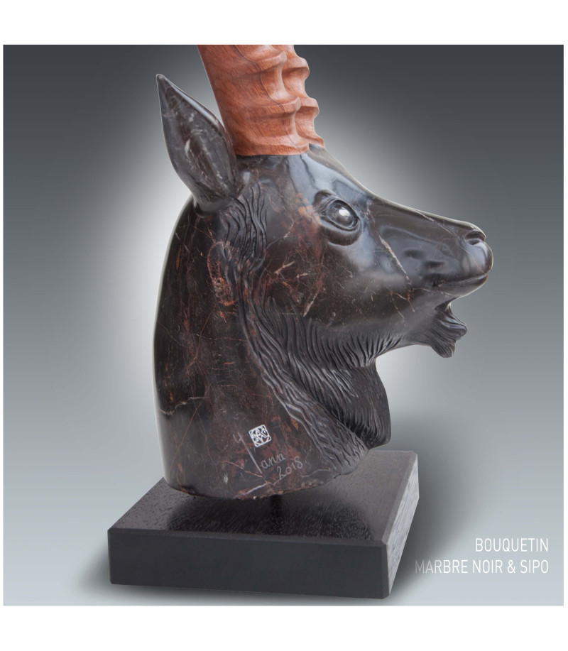 Sculpture | Bouquetin | Yann Fustec | Animal-Art-Gallery-Paris